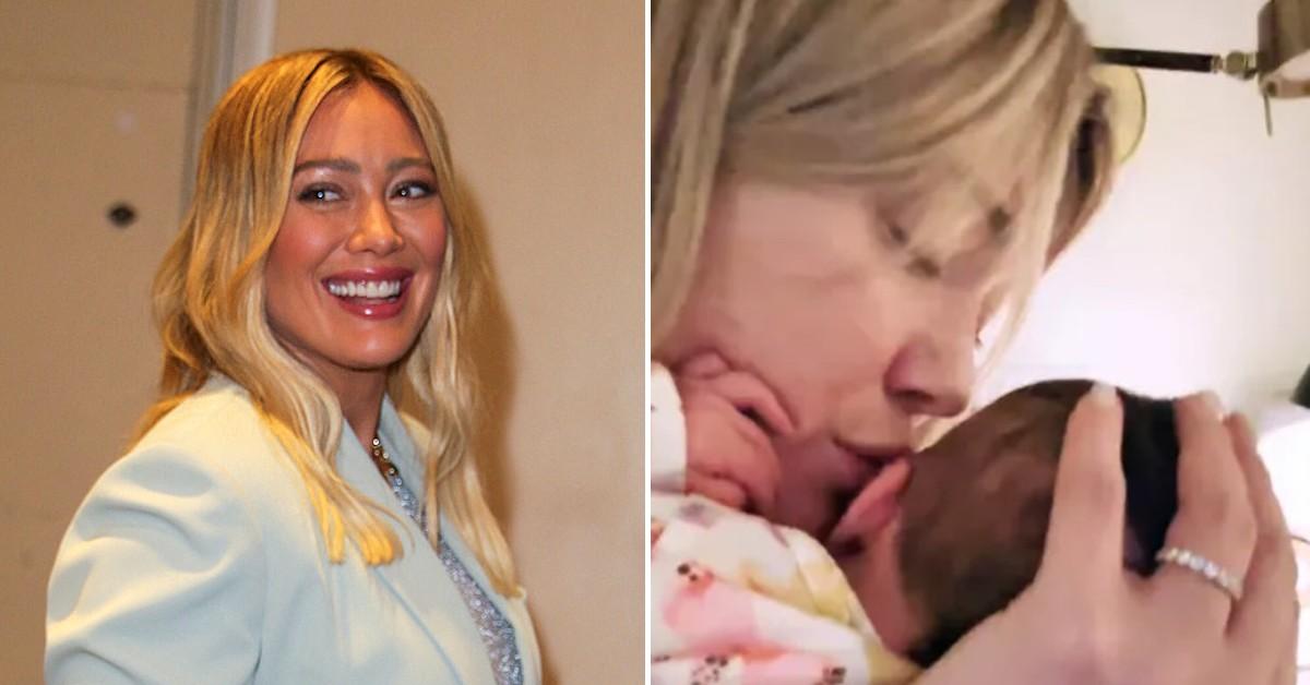 Hilary Duff Cuddles With Her New Baby Girl Townes: Photos