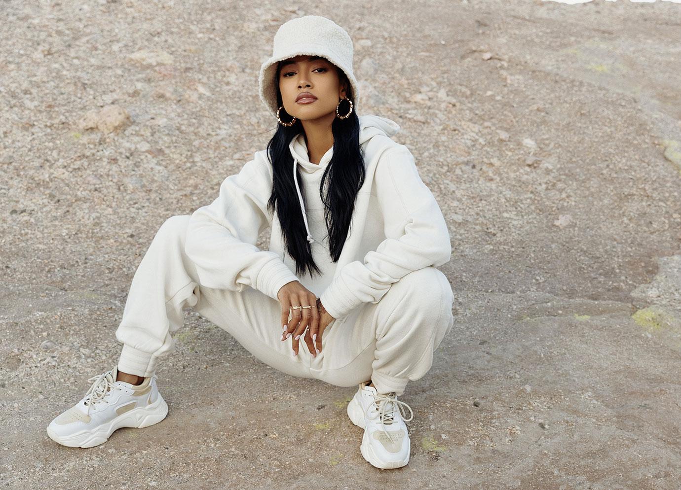 Karrueche Tran Models PrettyLittleThing Activewear Collection: Photos