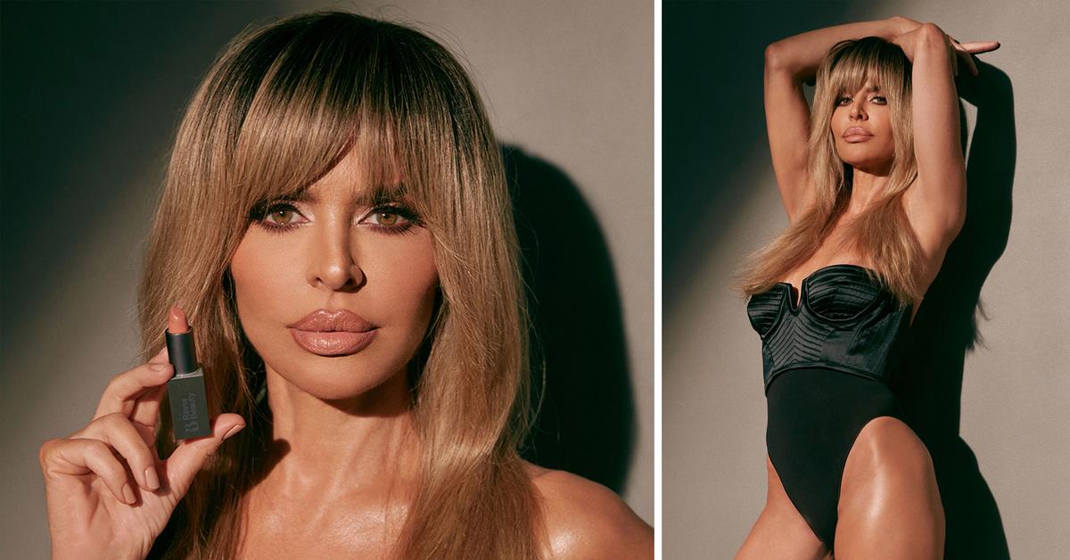 Lisa Rinna Dons Lingerie And Wig For Her Rinna Beauty Lip Kit Campaign