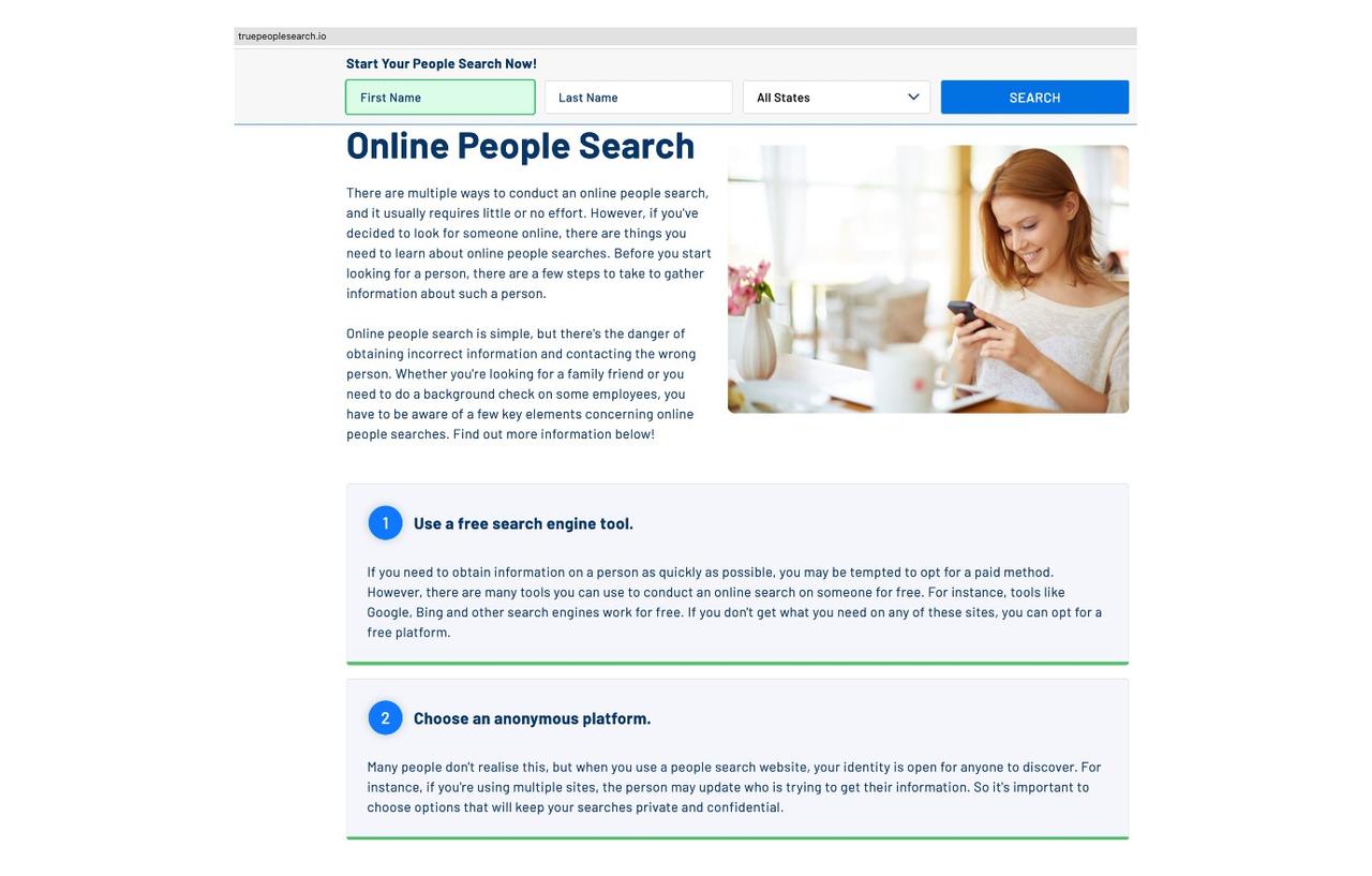 TruePeopleSearch.io: Revolutionizing Online People Search