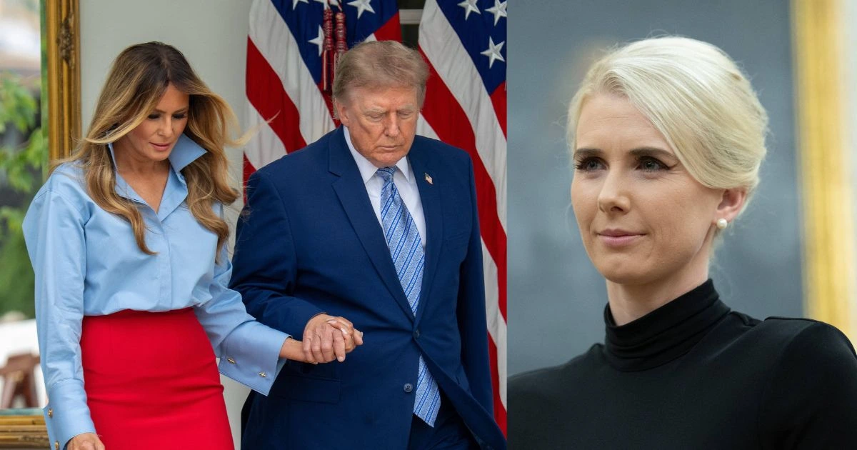Melania And Donald Trump Make Telling Gesture During Rare Outing Amid